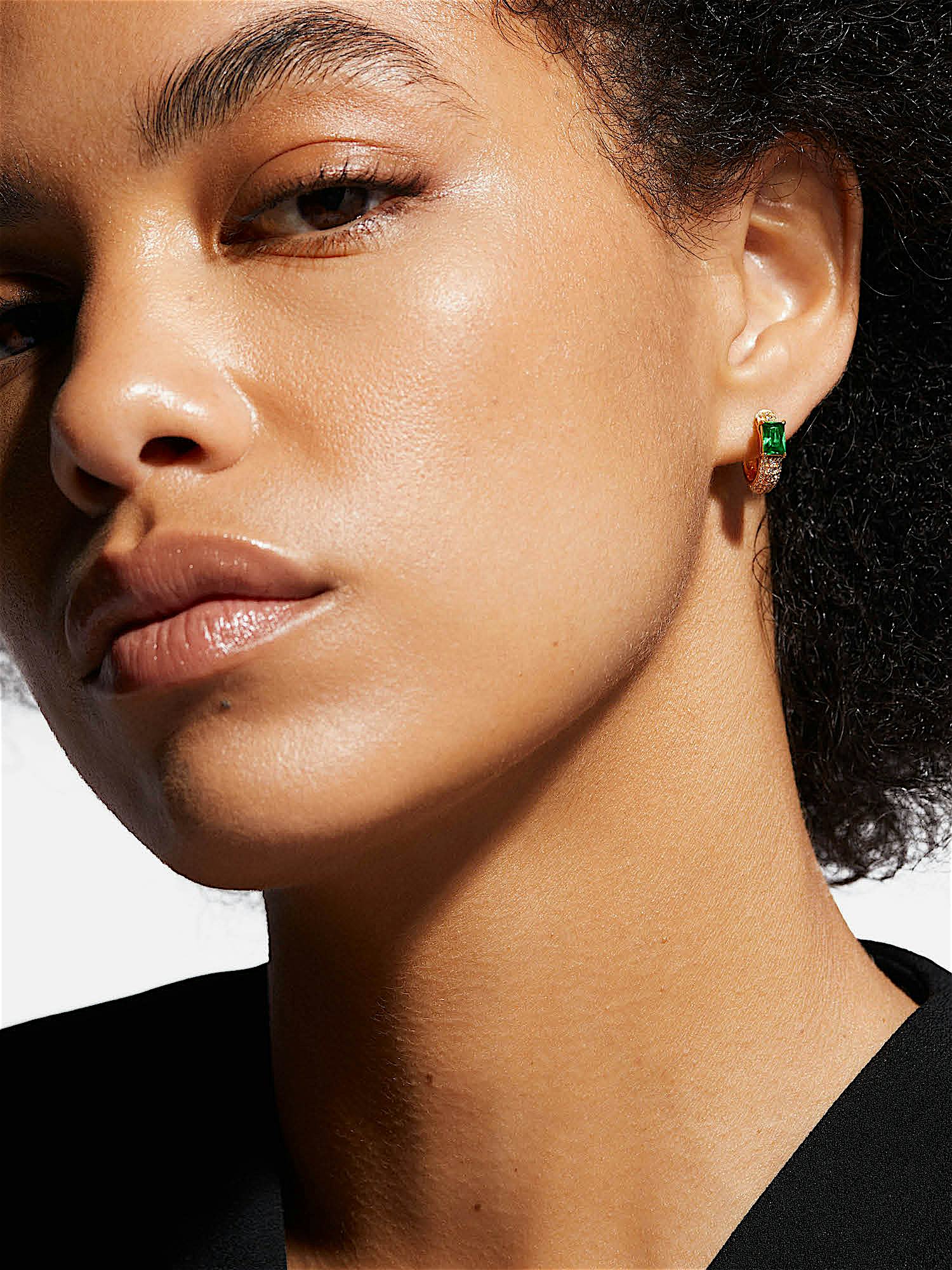 Ela Emerald Hoops